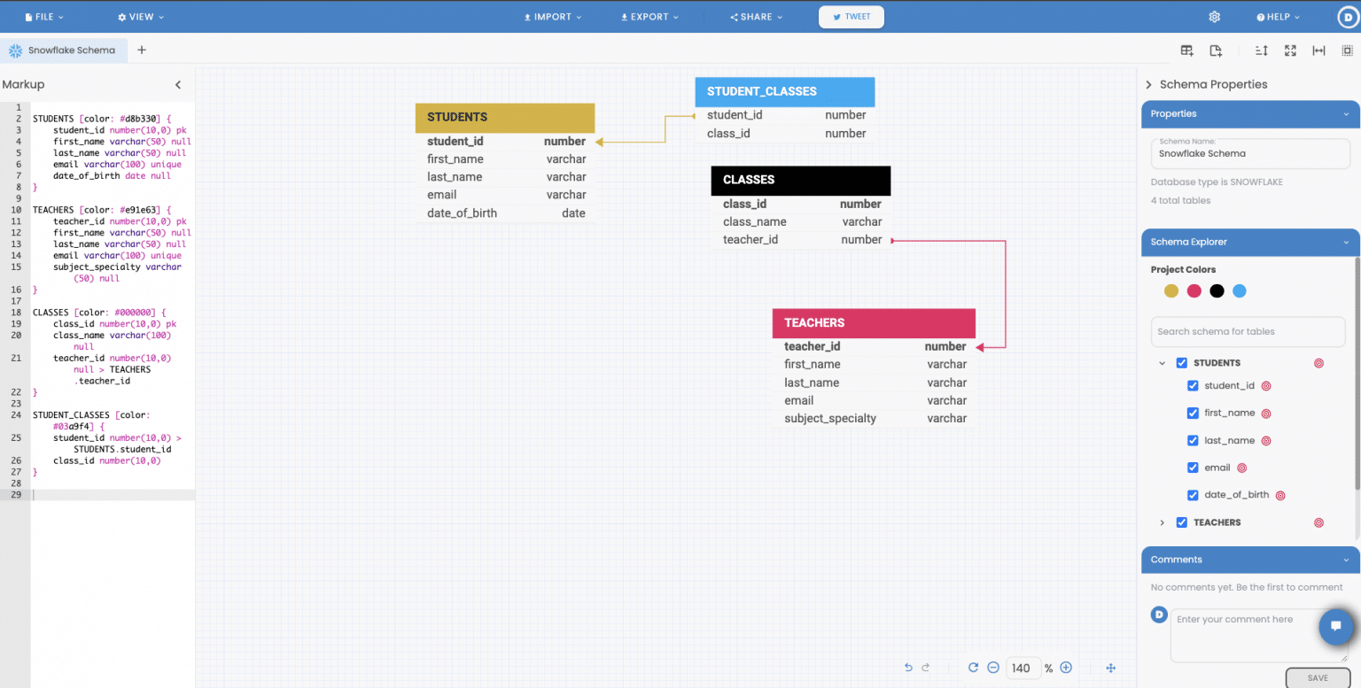 Effortless Snowflake Schema Management Reverse And Forward Engineering With Db Designer Db Designer